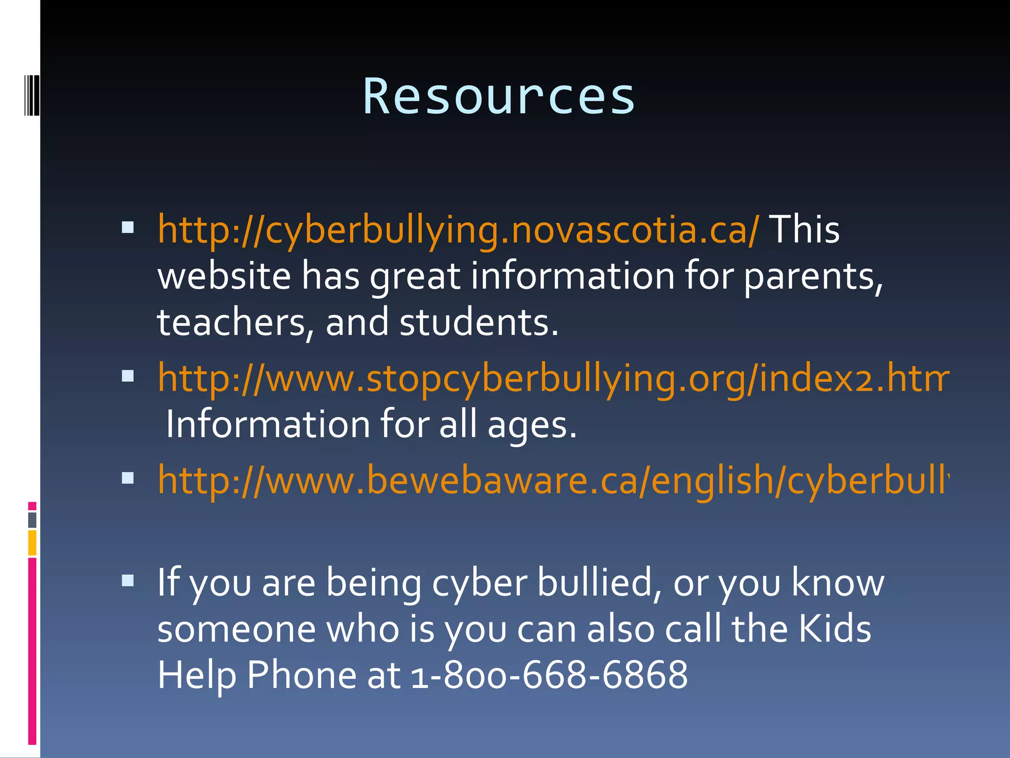 Cyber bullying powerpoint | PPT