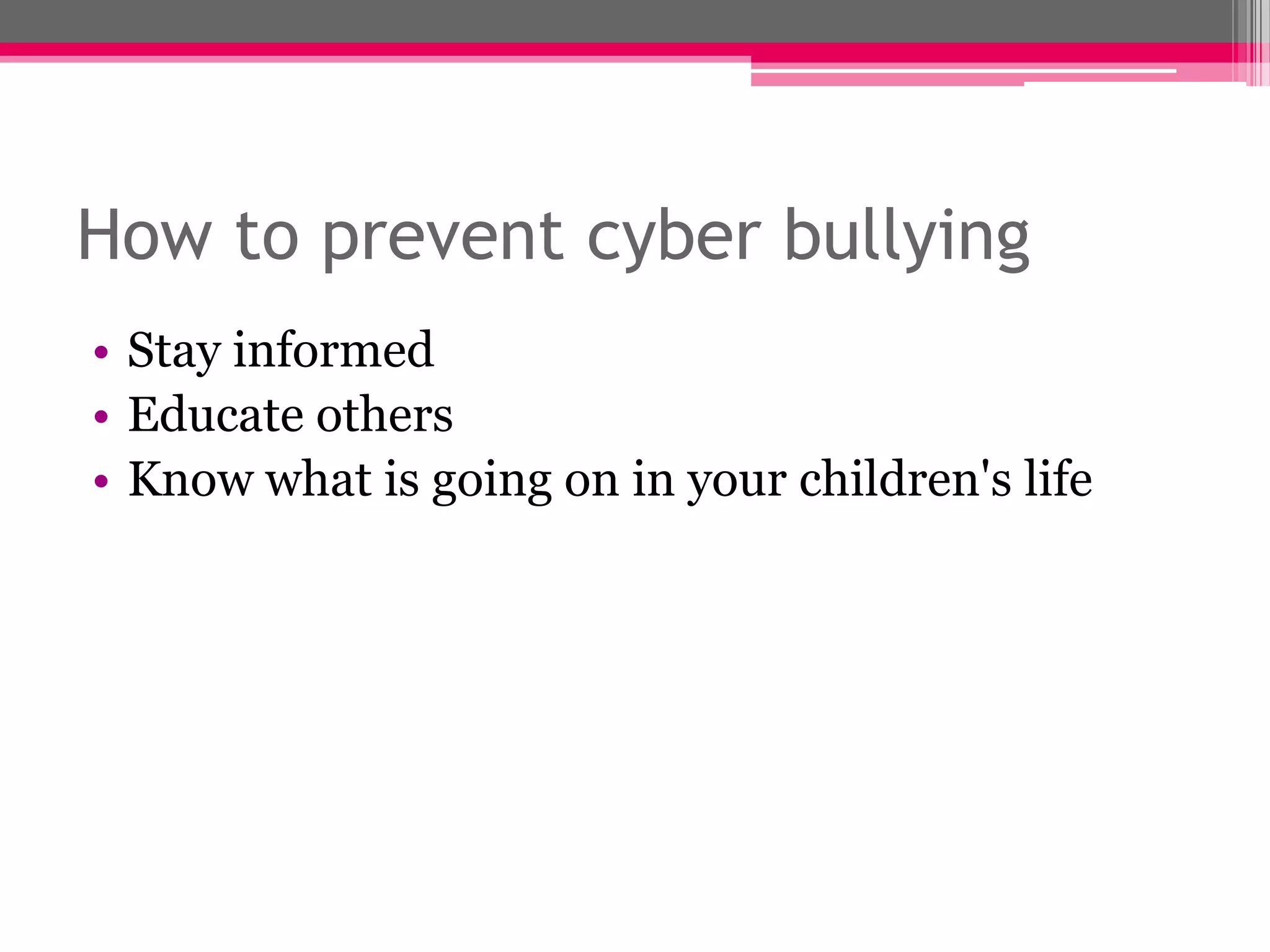 Cyber bullying powerpoint | PPT
