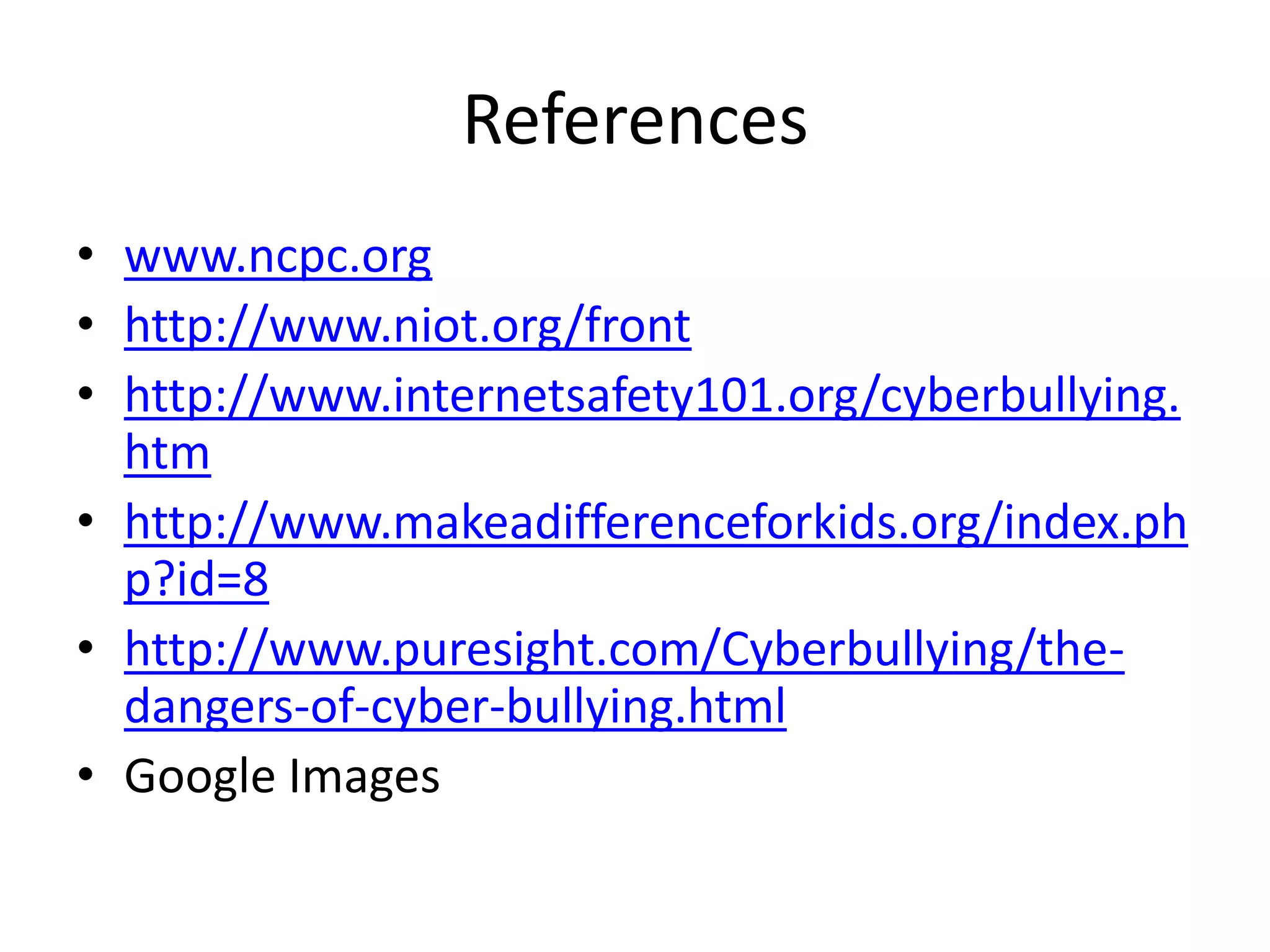 Cyberbullying powerpoint | PPTX
