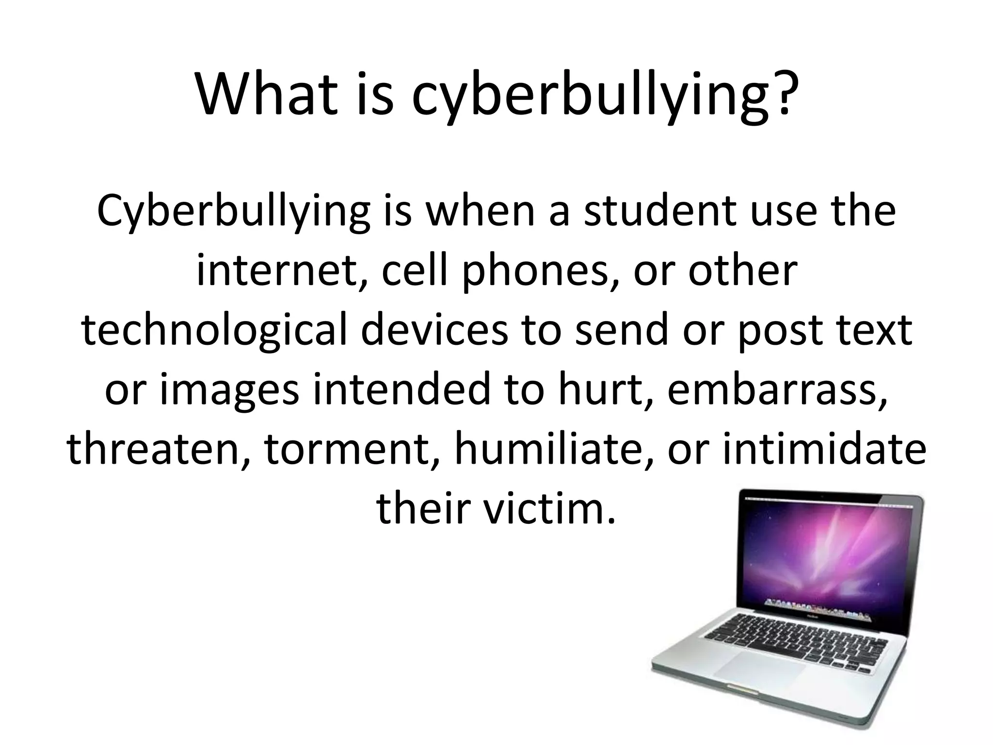 Cyberbullying powerpoint | PPTX