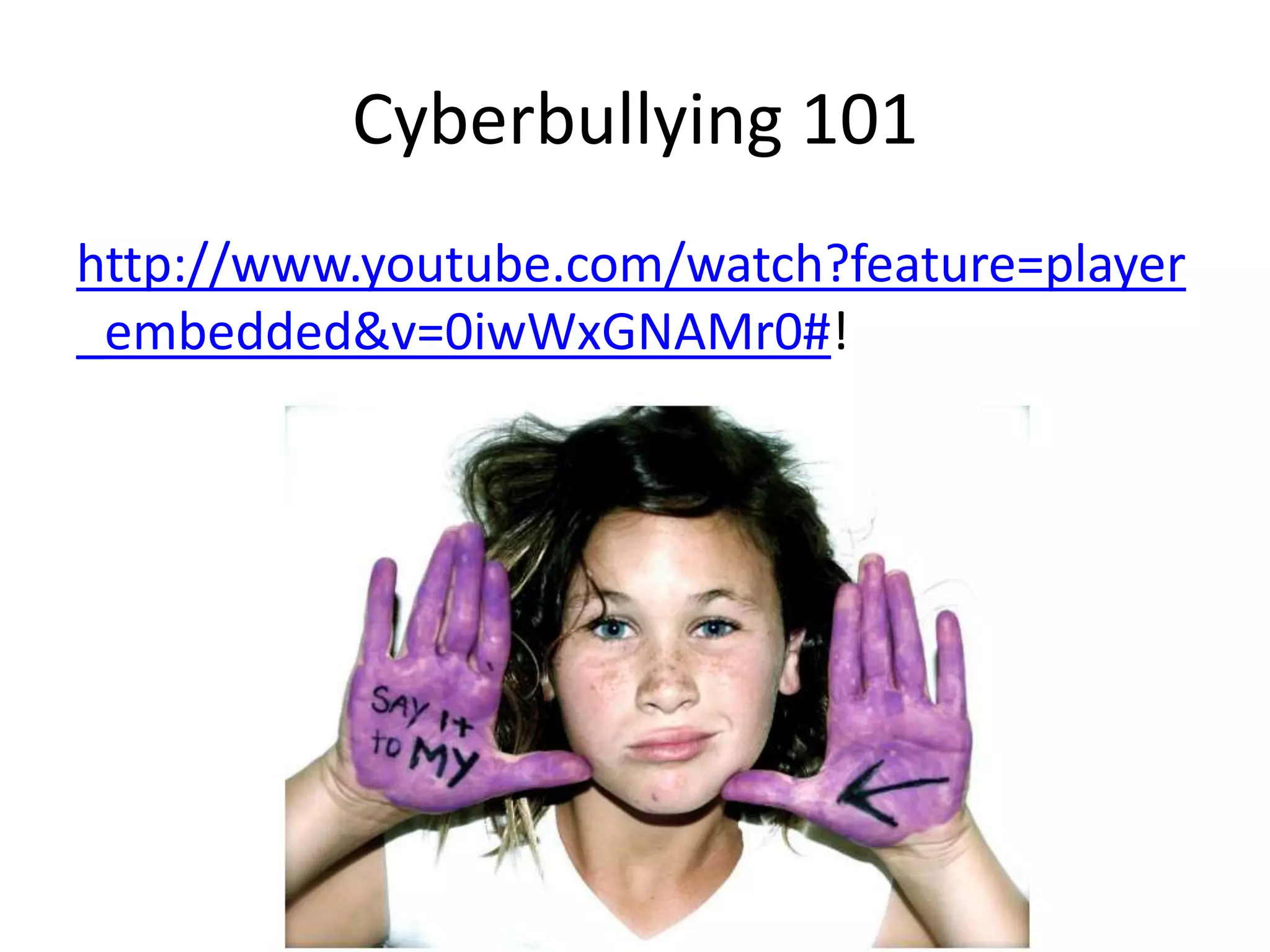 Cyberbullying powerpoint | PPTX