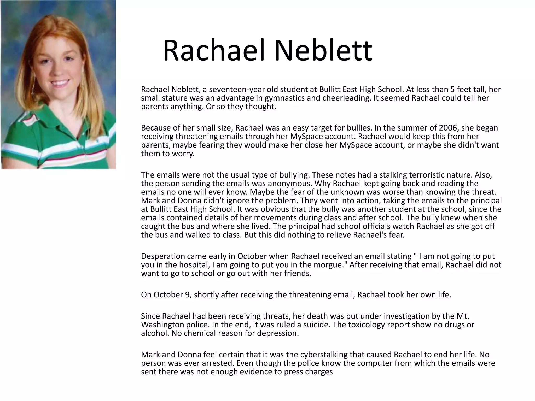 Cyberbullying powerpoint | PPTX