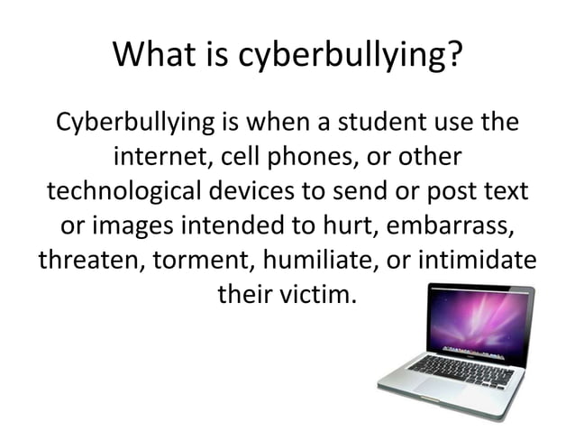 Cyberbullying powerpoint | PPTX