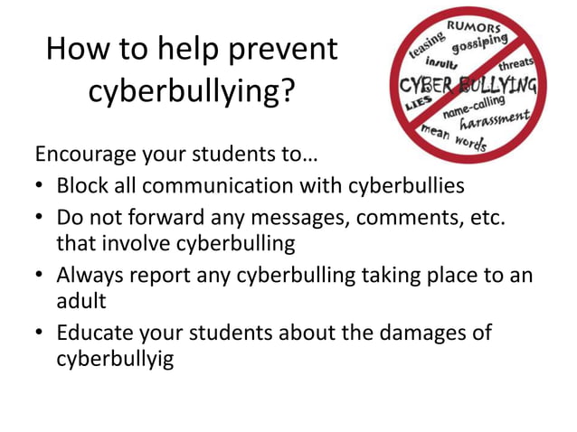 Cyberbullying powerpoint | PPTX