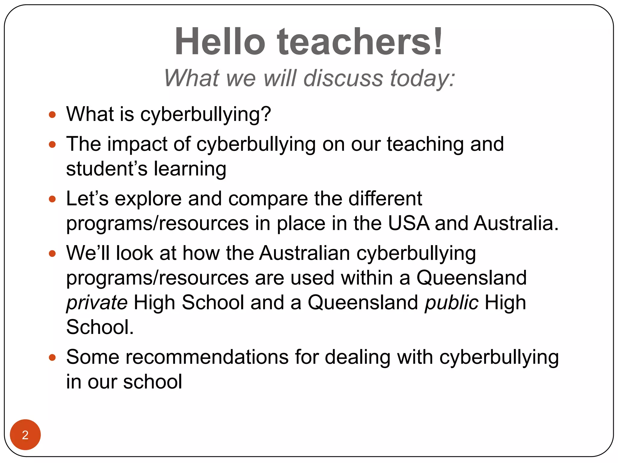 Cyberbullying in the Middle Years | PPT