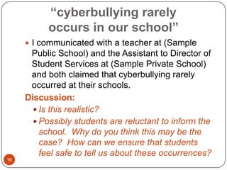 Cyberbullying in the Middle Years | PPTX