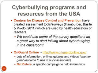 Cyberbullying in the Middle Years | PPTX