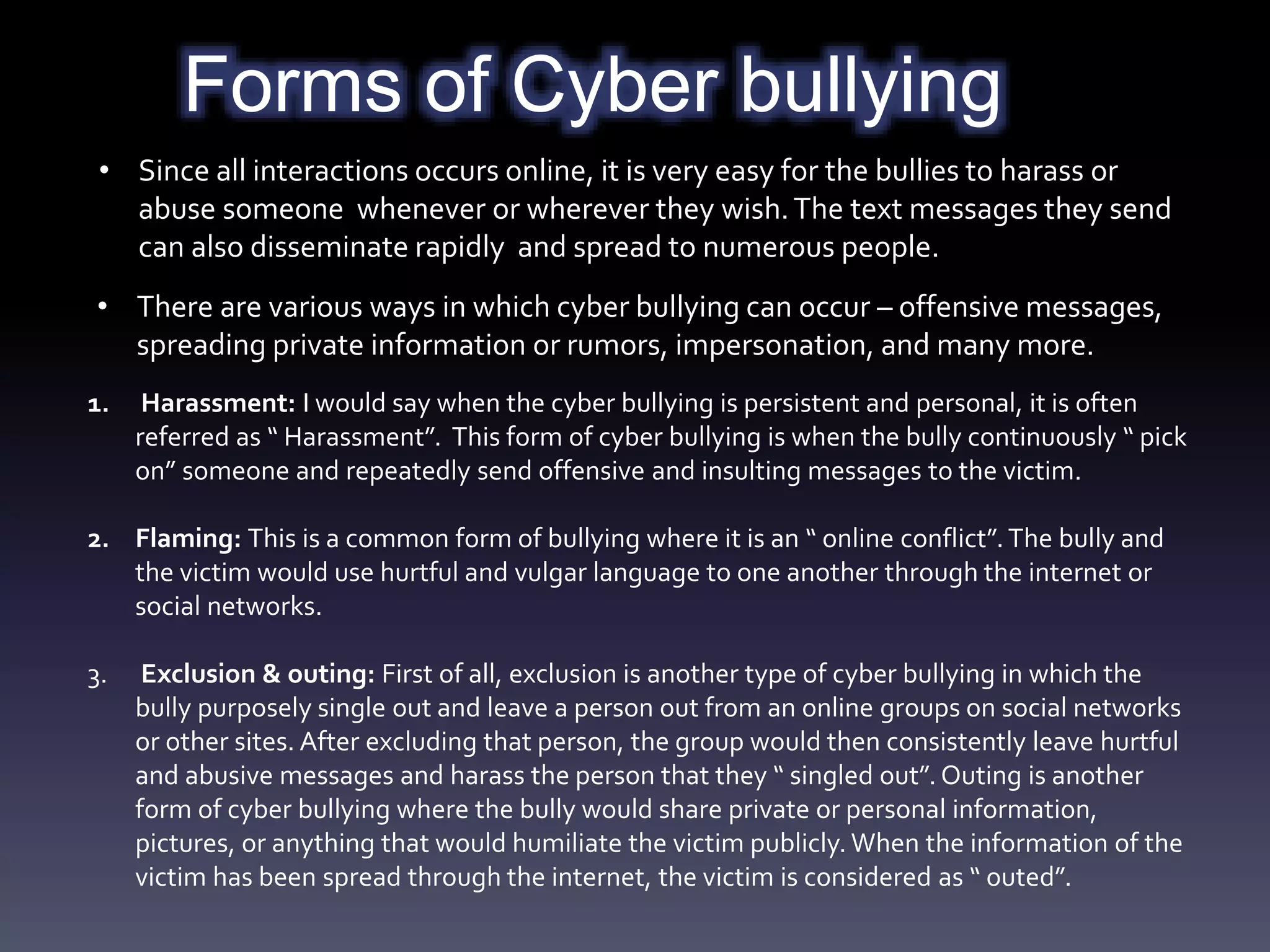 Cyberbullying ppt. | PPTX