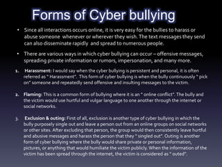 Cyberbullying ppt. | PPTX