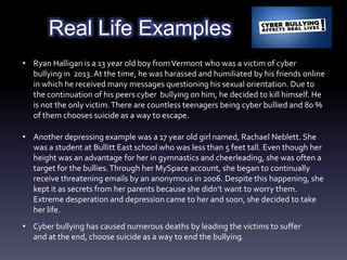 Real Cyber Bullying Examples