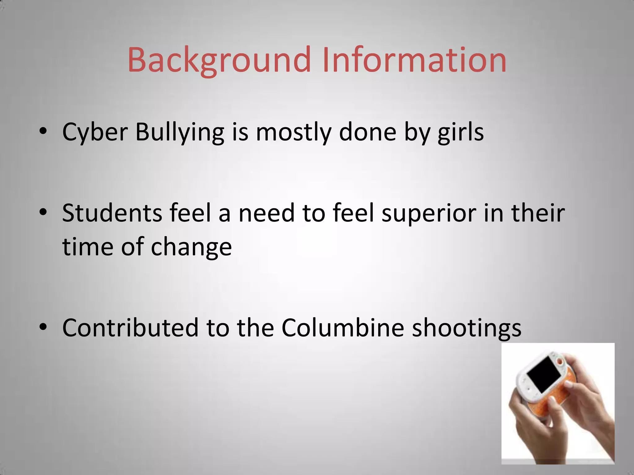 Cyber Bullying Presentation | PPTX
