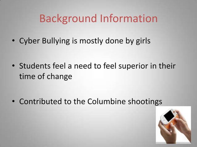 Cyber Bullying Presentation | PPTX