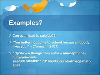 Cyberbullying presentation | PPTX