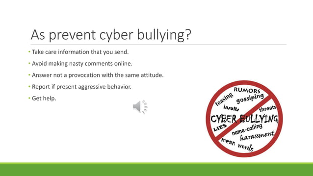 Cyber bullying presentation | POTX