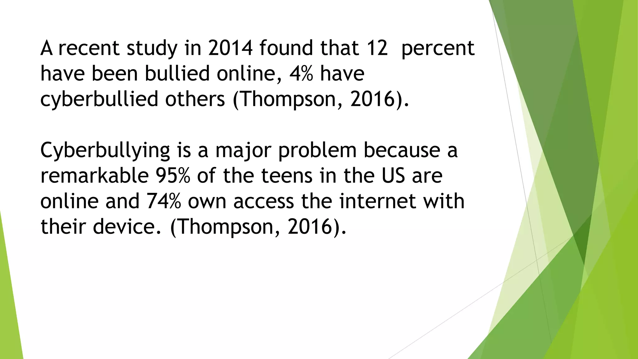 Cyberbullying presentation | PPTX