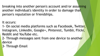 Cyberbullying presentation | PPT