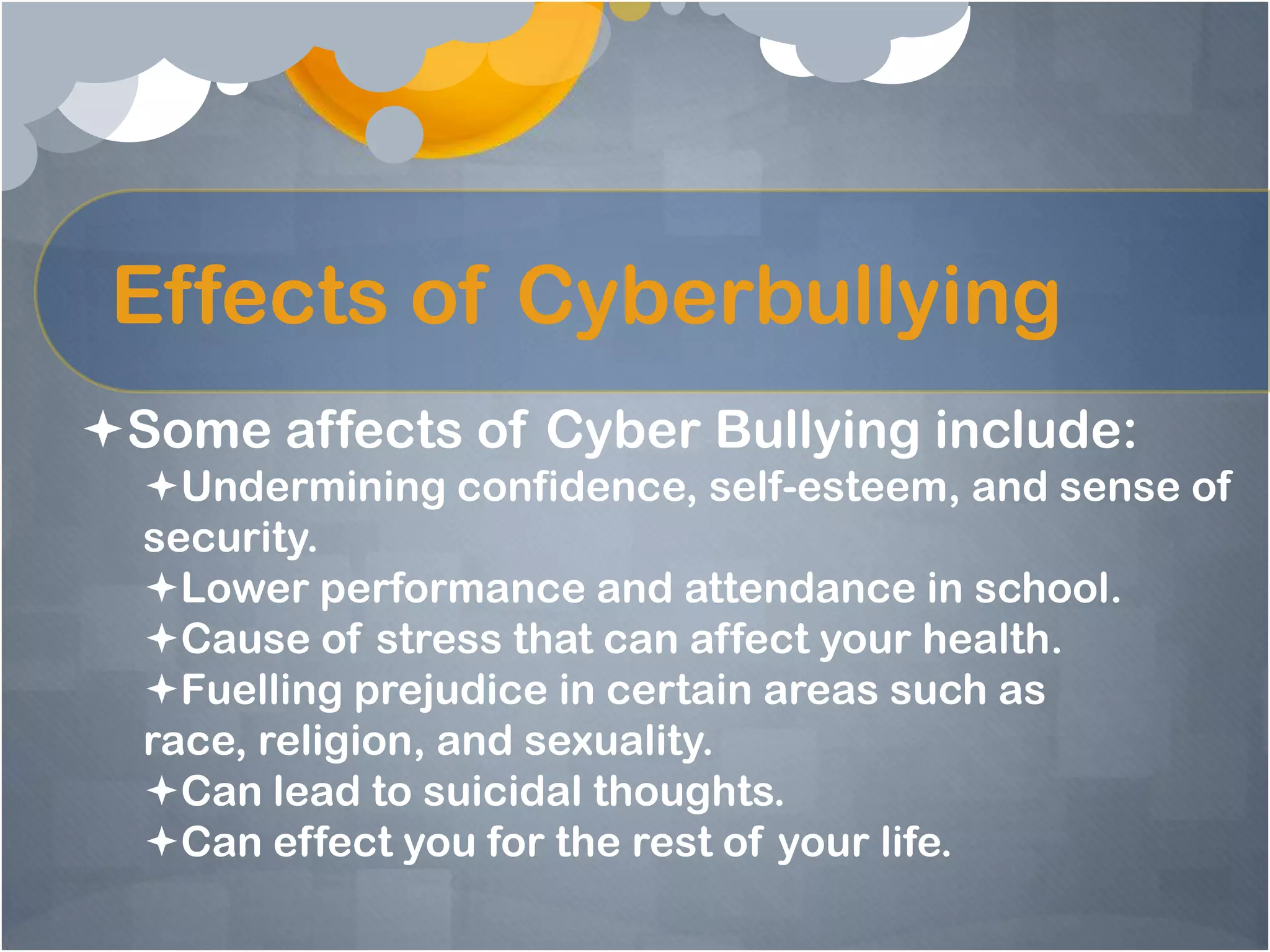 Cyber bullying presentation intro | PPTX