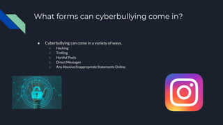 Cyberbullying presentation Xander Cole | PPTX