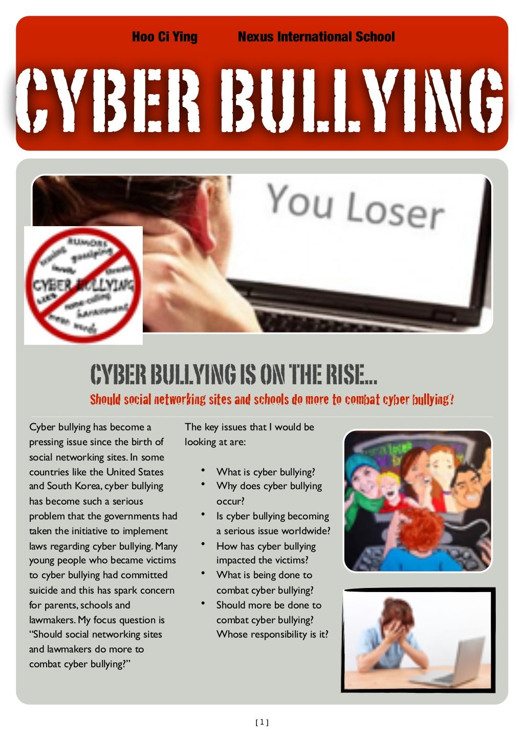 Cyber bullying write up | PDF