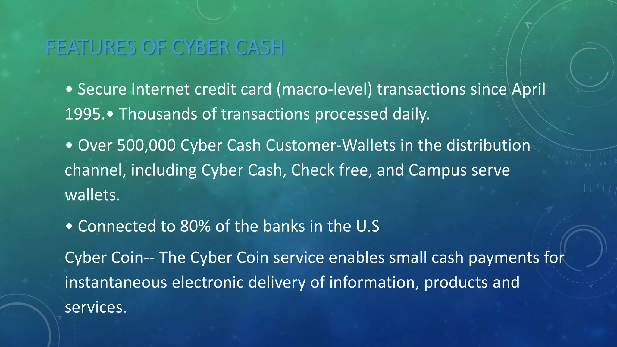 Cyber cash | PPTX