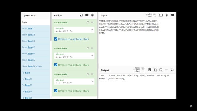 CyberChefの使い方（HamaCTF2019 WriteUp編） | PPTX | Programming Languages | Computing