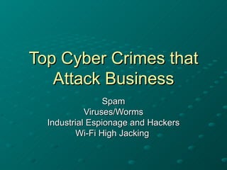 Cybercrime | PPT
