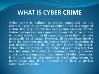 Cyber crime | PPT