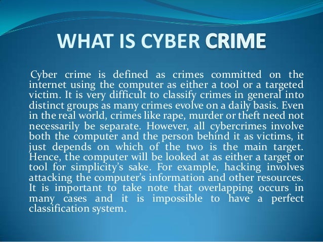 Cyber crime