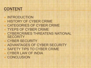 Cyber Crime Presentation