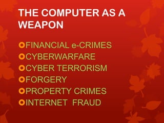 Cyber crime-A burning issue of today's world | PPT