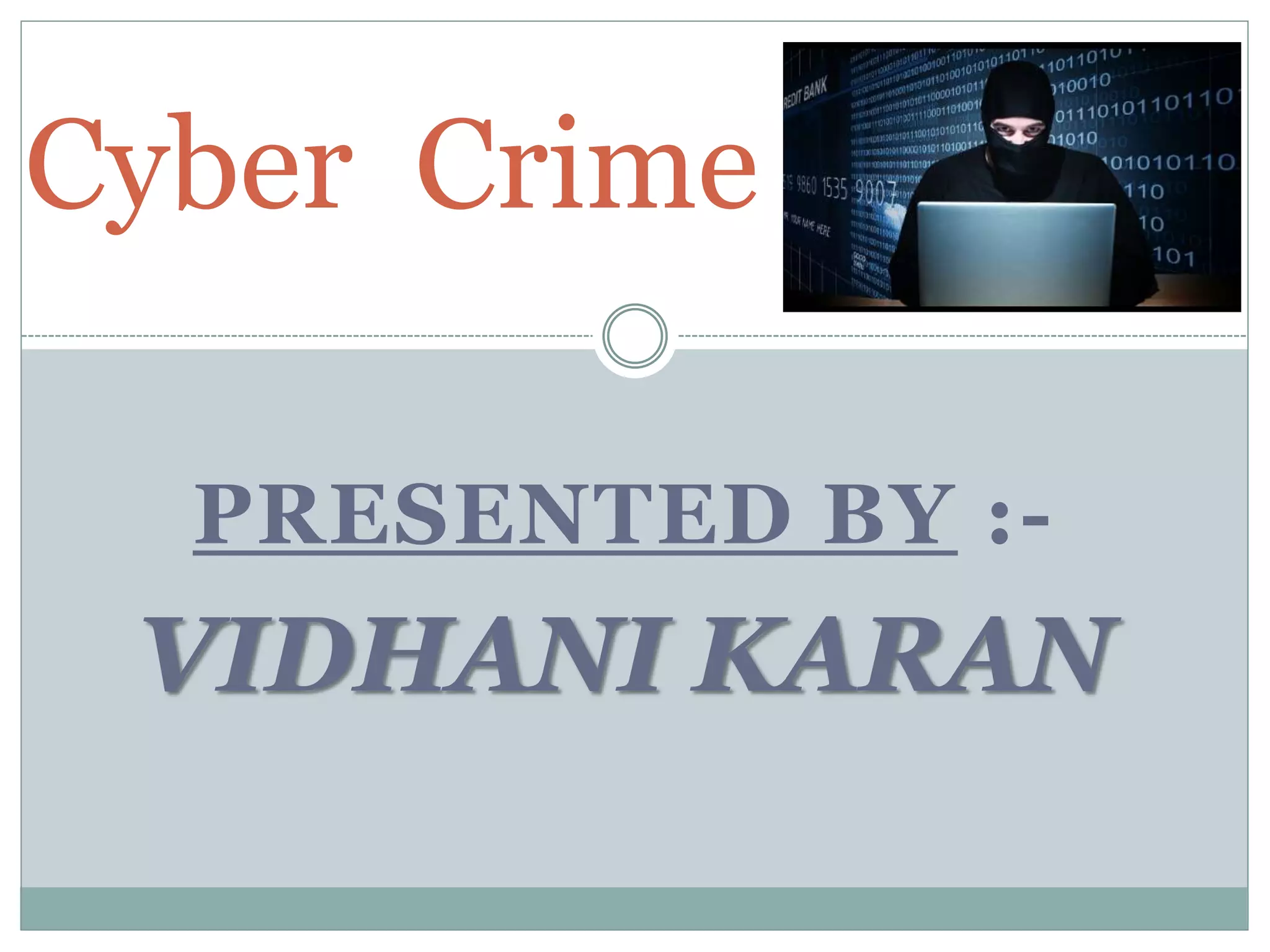 Cyber crime | PPTX