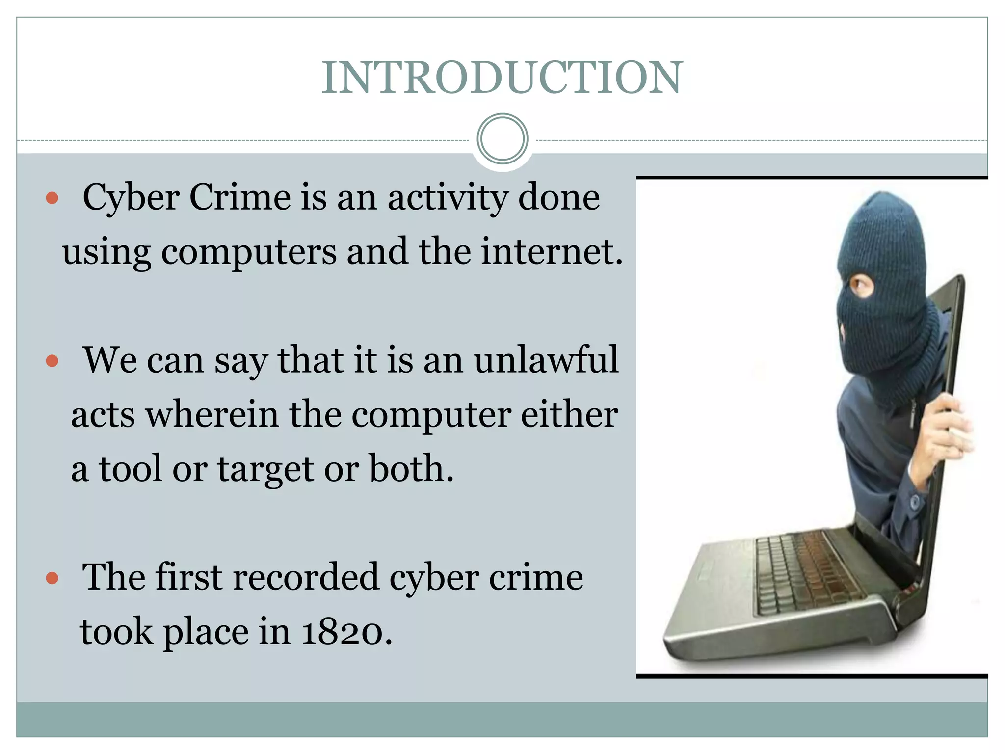 Cyber crime | PPTX