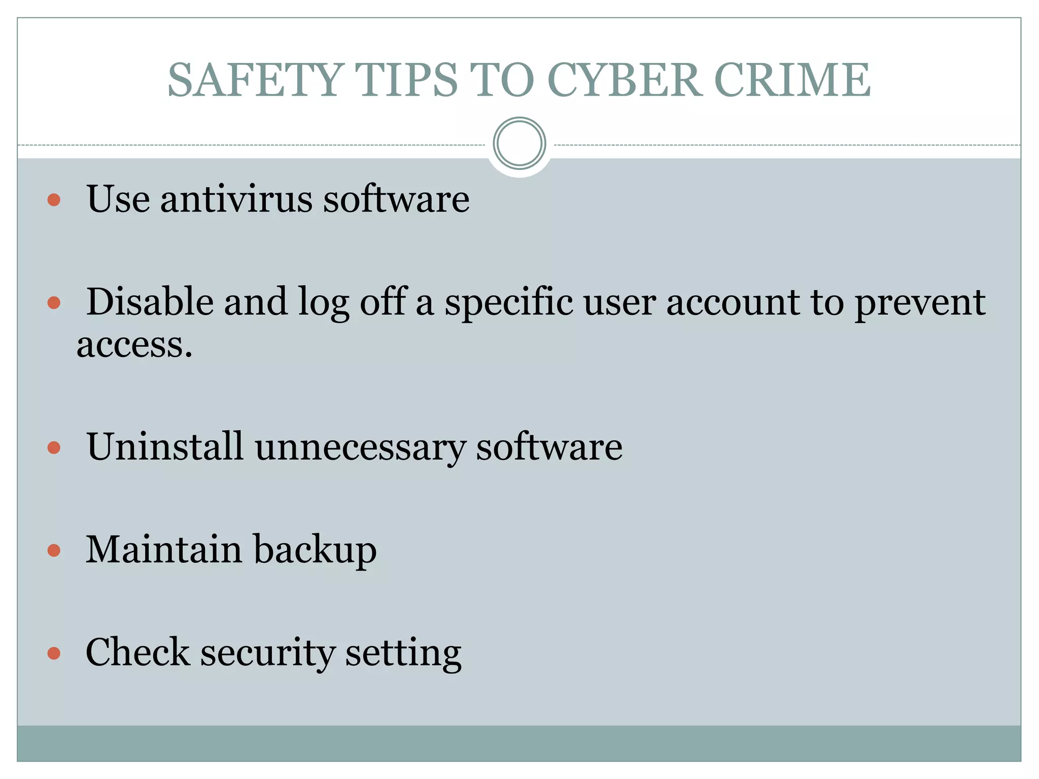 Cyber crime | PPTX