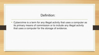 Cyber crime | PPTX