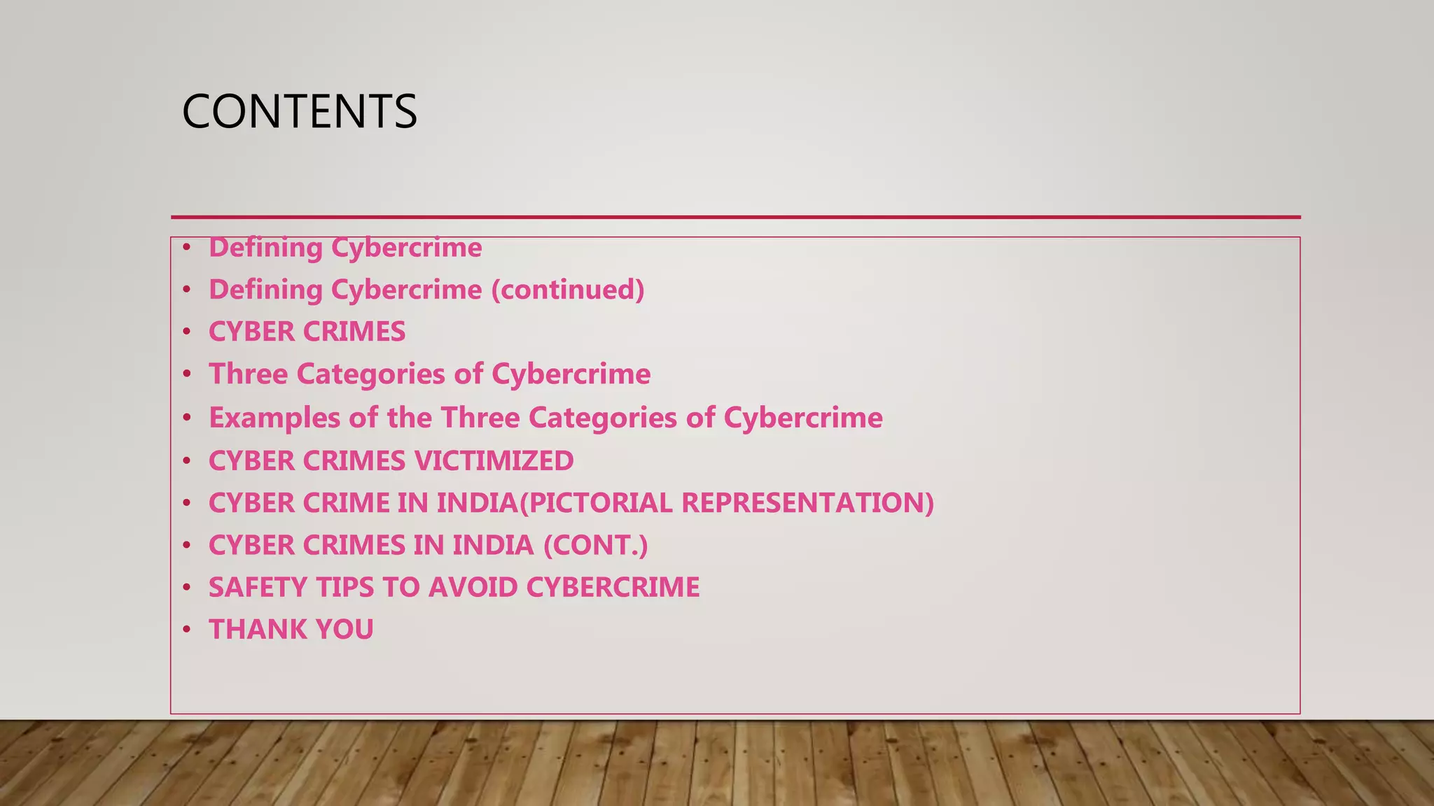 Cyber crime presentation school level | PPTX