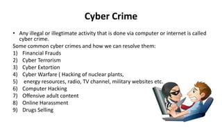 Cyber Crime and how to prevent it? | PDF