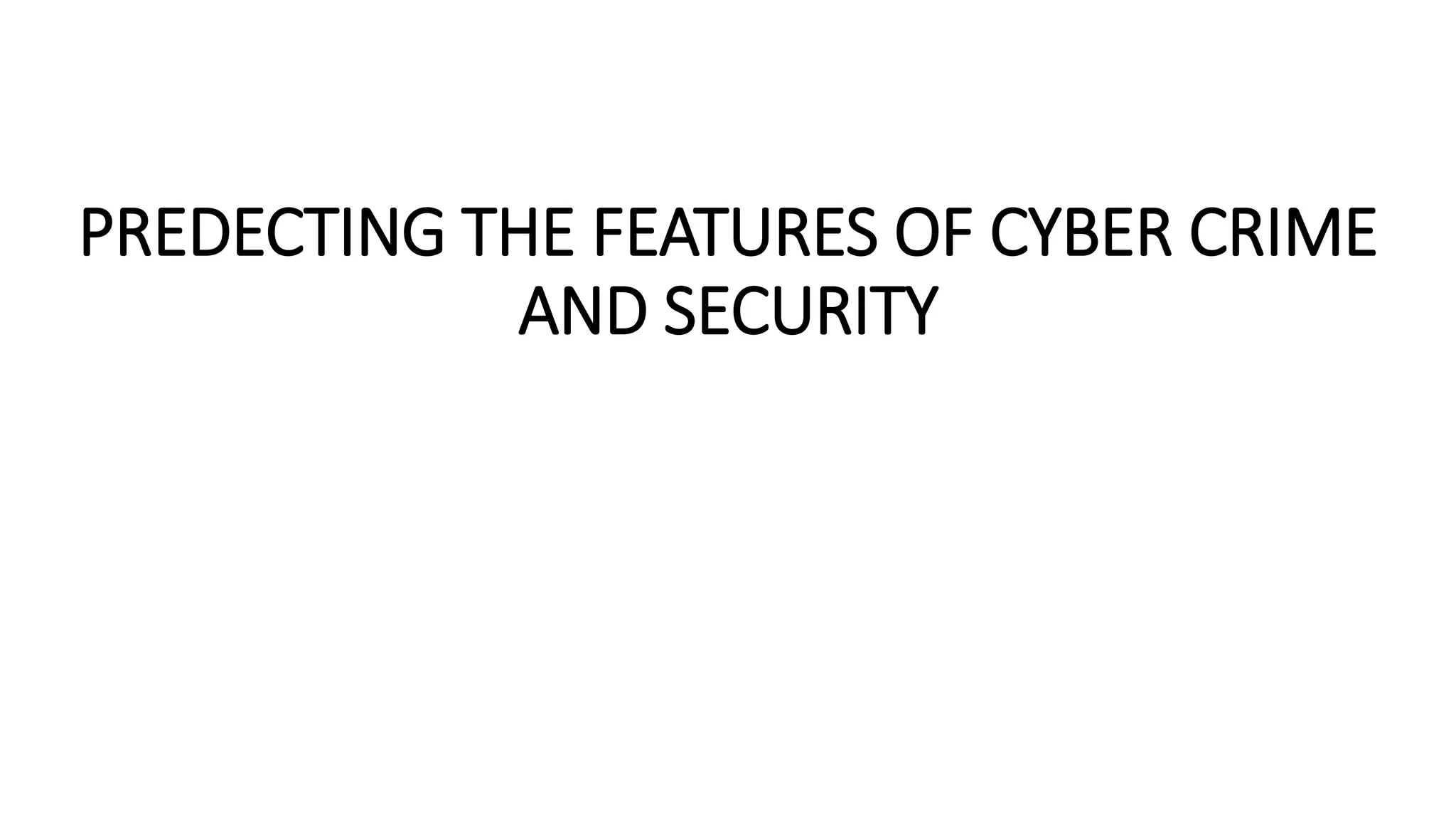 Cybercrime | PPT