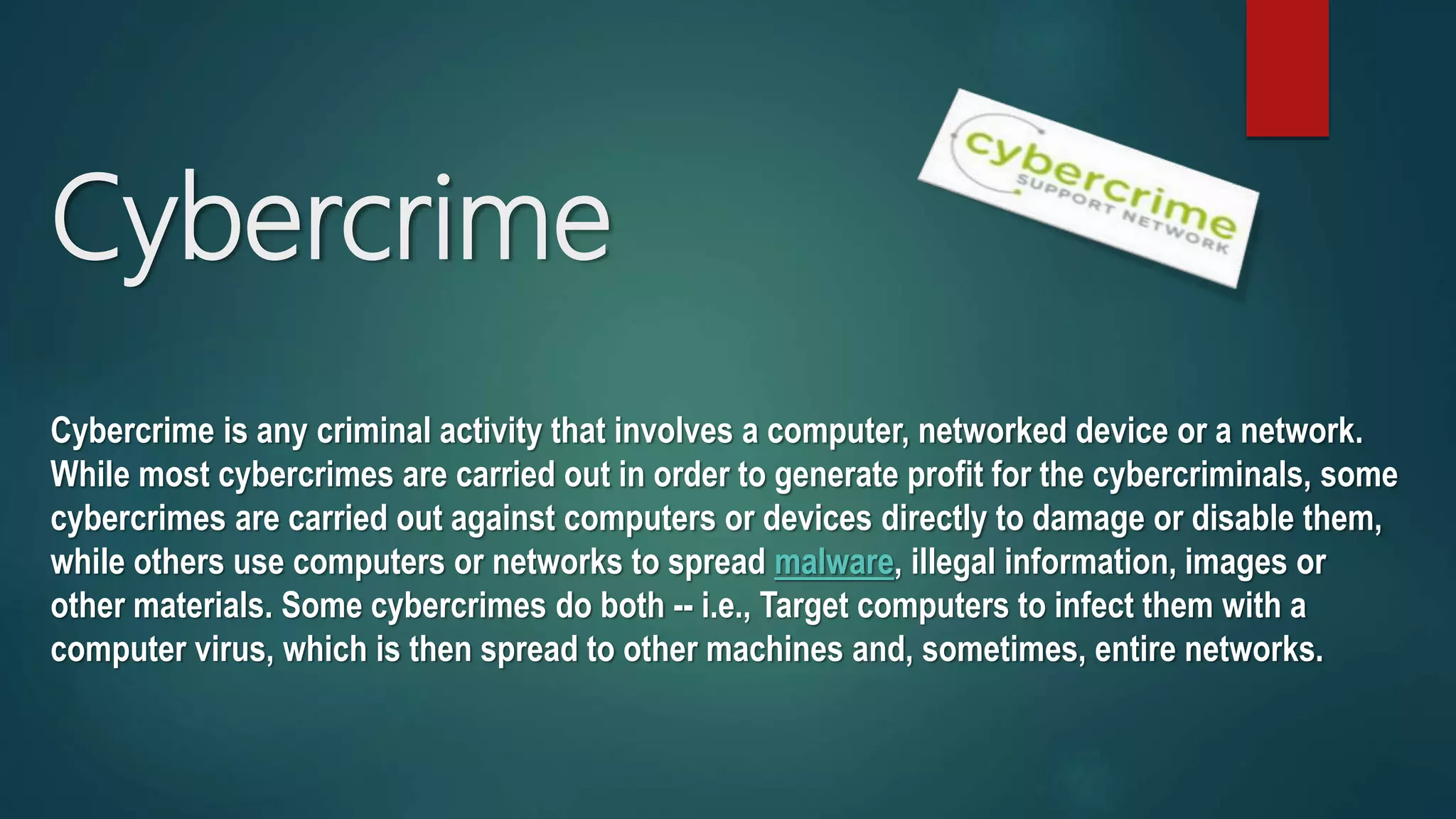 Cybercrime | PPT