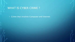 Cyber crime | PPTX