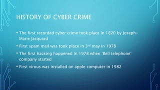 Cyber crime | PPTX