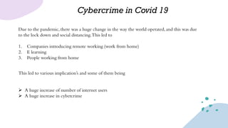 Cybercrime's accelerated by covid 19 | 2021 | PDF