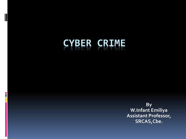 Cyber Crime | PPT