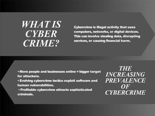 Cybercrime | What is Cybercrime | Impacts of Cybercrime | PPTX