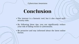 Cyber Crime Awareness : Staying Safe in the Digital Age | PDF