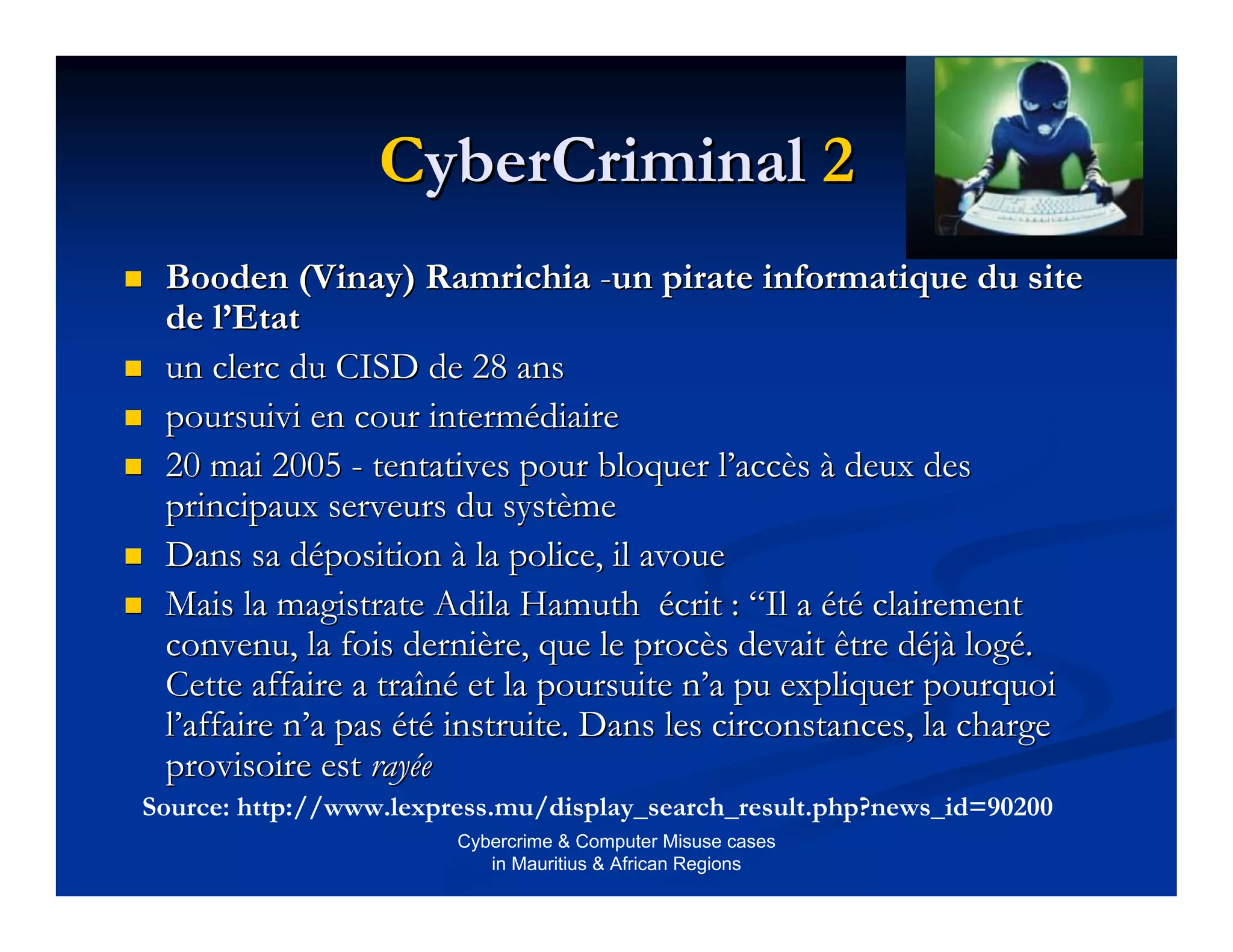 Cybercrime And Computer Misuse Cases | PDF