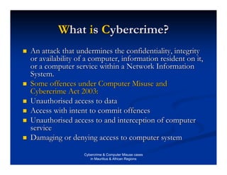 Cybercrime And Computer Misuse Cases | PDF