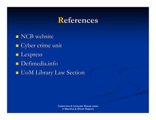 Cybercrime And Computer Misuse Cases | PDF