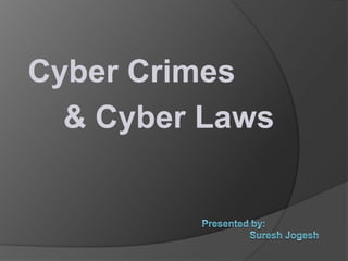 Cyber crime types & laws | PPTX