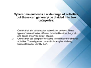 CYBERCRIME-WPS Office.pptx | Crime & Harmful Acts to Individuals ...