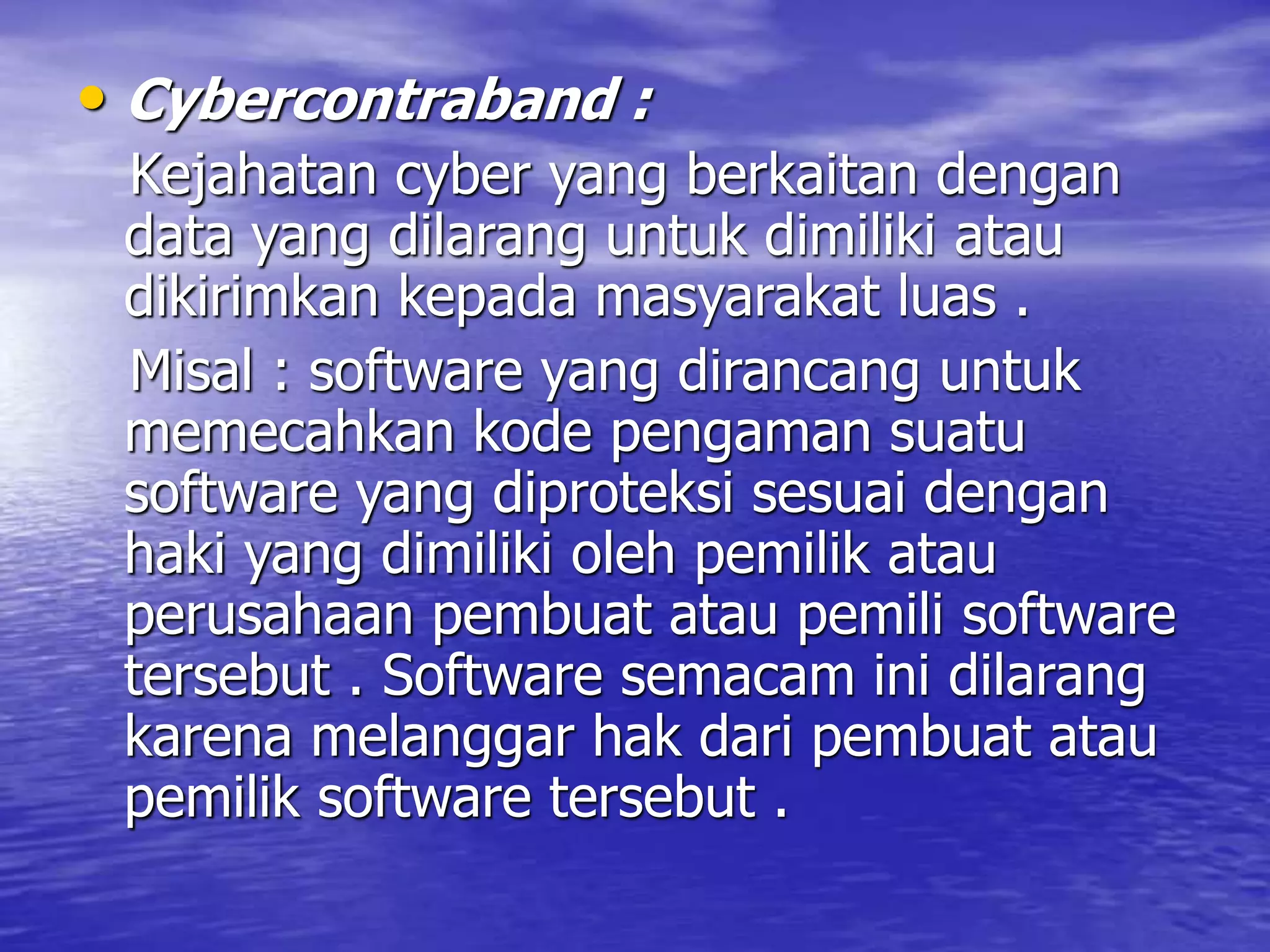 CYBERCRIME | PPT
